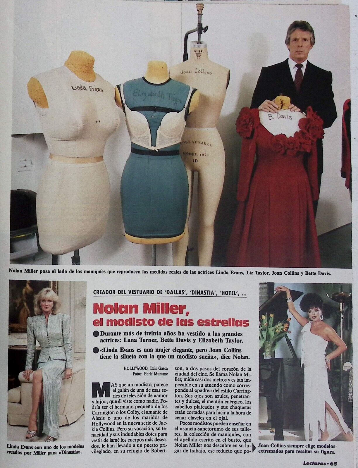 Ausschnitte 1876 NOLAN MILLER LINDA EVANS JOAN COLLINS-DYNASTIE | eBay