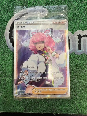 Pokemon SEALED Klara SWSH302 Full Art + 3x Klara 145/198 Cosmos Holo ...