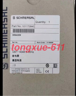 NEW SCHMERSAL SRB402EM Safety Relay Via FedEx or DHL | eBay