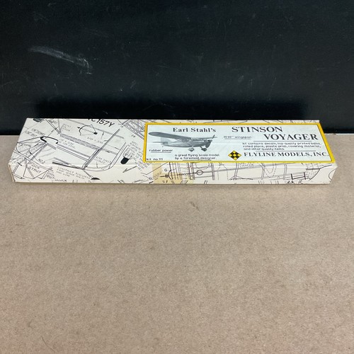 Flyline Models Inc. Stinson Voyager Kit No. 111 Rubber Powered Scale ...