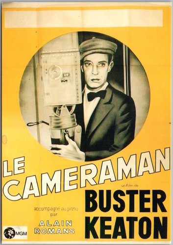 Vintage 1980s French Movie Poster 4x6 Postcard "BUSTER KEATON in THE ...