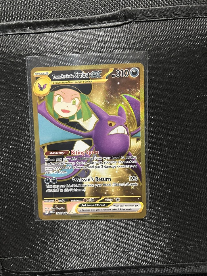 Team Rockets Crobat EX 242/182 Gold Full Art | eBay