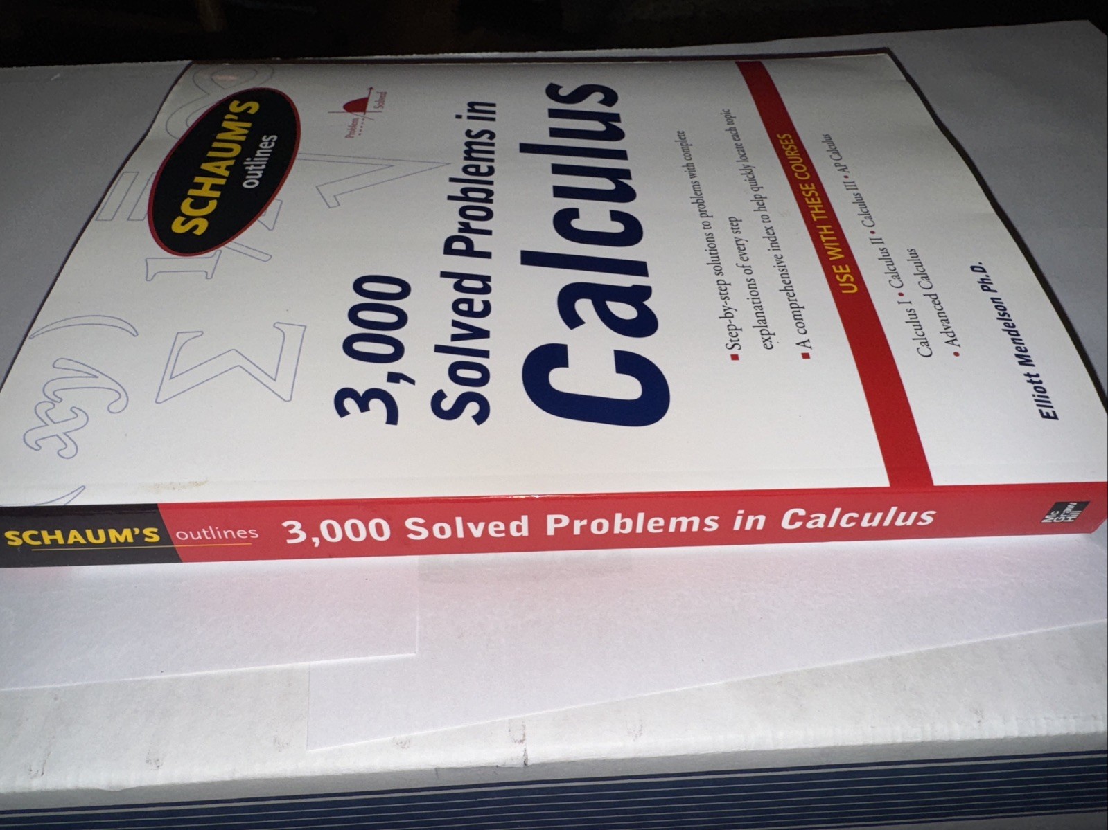 Schaum's 3,000 Solved Problems in Calculus by Elliott. Mendelson (2009 ...