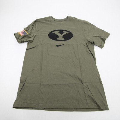 BYU Cougars Nike Nike Tee Short Sleeve Shirt Men's Olive New | eBay