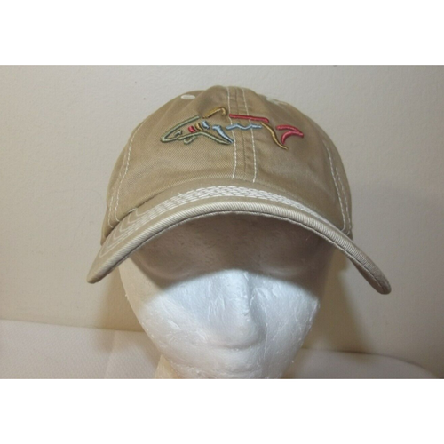 Greg Norman Embroidered Shark PGA Golf HAT CAP - Adjustable Tan | eBay