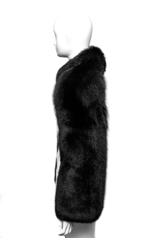 Genuine Jet Black Fur Women's Handmade Arm Warmers Sleeves + Scarf | eBay