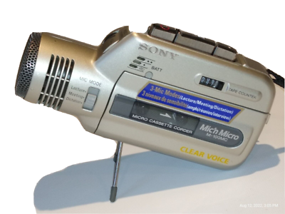 Sony Mic n Micro M-100MC Handheld Cassette Voice Recorder | eBay
