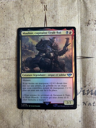 Mauhúr, capitaine Uruk-hai (Foil) - Carte MTG Le Seigneur Des Anneaux ...