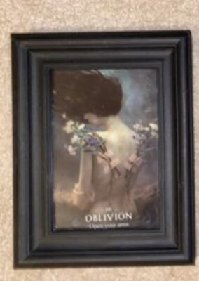 Framed Oracle Tarot Card Protection Oblivion Wings Floral Spikes Gothic ...