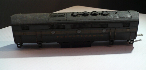 Vintage HO Scale Varney Diecast Pennsylvania B Unit Loco Body and Frame ...