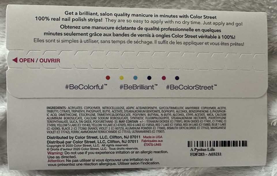 Retired Color Street A Pyrites Life Nail Polish Strips | eBay