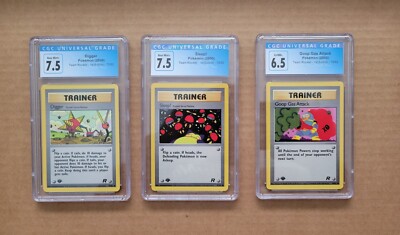 CGC 1st Edition Lot Sleep! Goop Gas Attack Digger Slabs Pokemon Cards ...