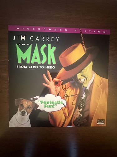 The Mask (1994 Laserdisc) LD 1995 THX AUTOGRAPHED by Jim Carrey | eBay