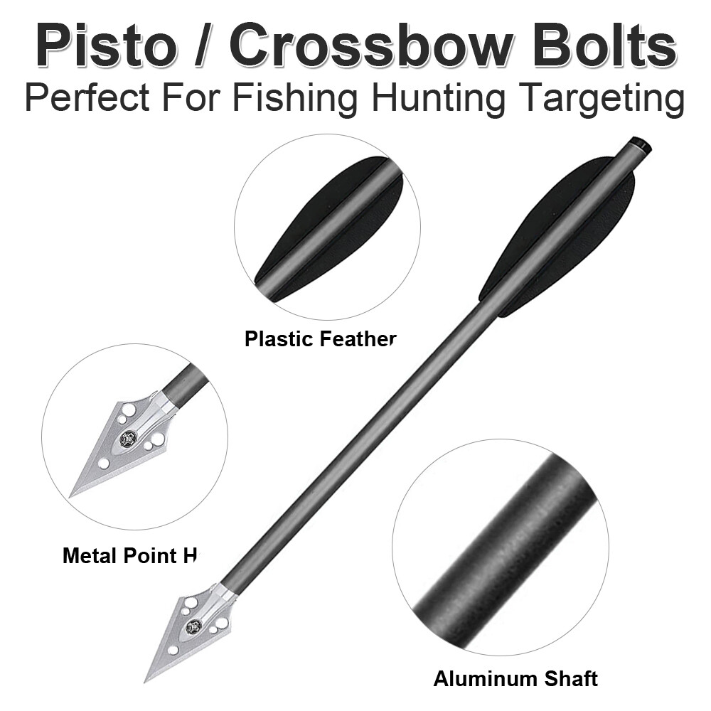Crossbow Broadheads WANVZMR 6.3" Pistol Crossbow Bolts,Carbon Mini ...