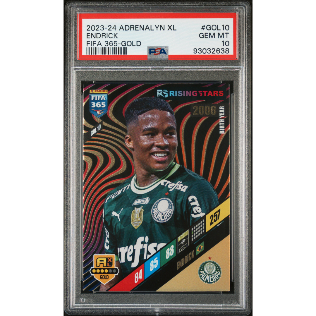 Endrick Rookie #GOL10 Adrenalyn XL Gold Panini Card Soccer PSA 10 | eBay