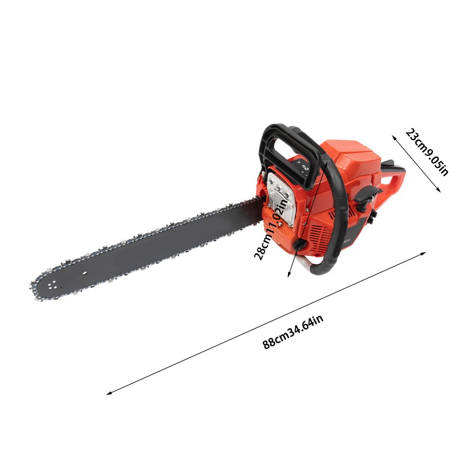 2-Stroke Engine Gasoline Chainsaw 52cc 2.2Kw 20 Inch Chainsaw For Wood ...