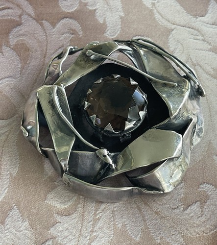 RARE Japanese MCM Artist FRANK TAIRA Sterling Brown T… - Gem