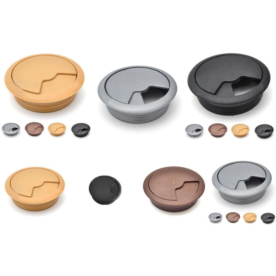 Useful Practical Desk Grommet 60mm/80mm Port Cord Outlet Computer Table ...