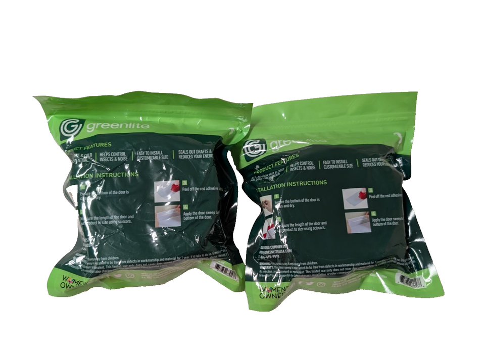 Greenlite Door Sweep Dual Pack Self Adhesive Draft Stopper 40" Cut To ...