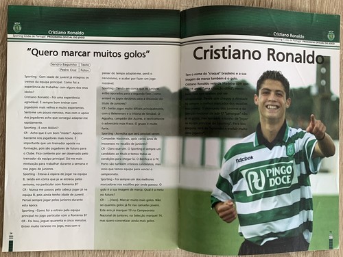 VERY RARE Cristiano Ronaldo First Interview Rookie 2001 2002 Sporting ...