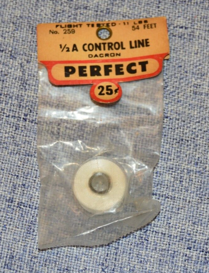 NEW - 1960s Vintage Perfect RC Aircraft 1/2 A Control Line Dacron 54 ...