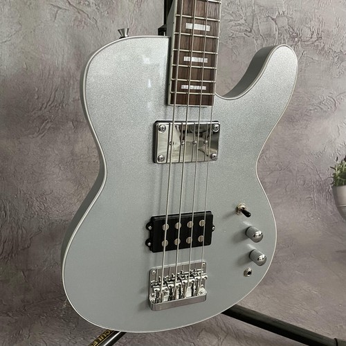 Custom Silver Solid Space Cadet Electric Bass Guitar Basswood Body ...