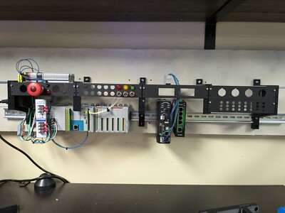 Wall PLC Trainer DIN Rail Stand:Allen-Bradley/Siemens/Omron/Mitsubishi ...