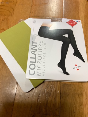 collant clio semi-opaque microfibre vert anis de la taille 1 à 5 au ...