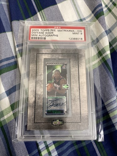2003-04 Topps Rookie Matrix minis auto Dwyane Wade Psa 9 Low Pop | eBay