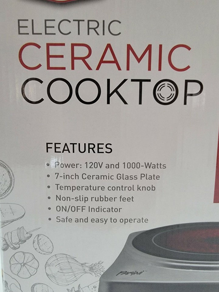 Parini Cookware Electric Ceramic Cooktop New in Box | eBay