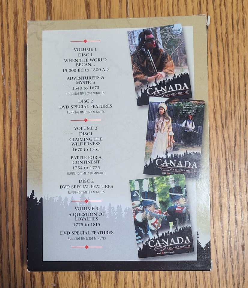 Canada: A Peoples History CBC Series 1 (DVD, 5-Disc Set) | eBay