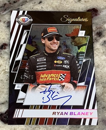 2023 Donruss 75-RB Ryan Blaney 75th Anniversary Holo Signatures ...