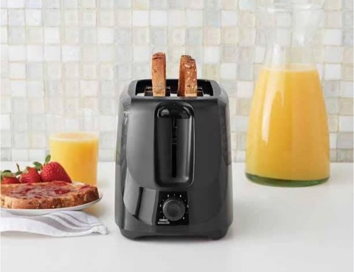 Mainstays 2 Slice Black Kitchen Toaster With Removable Crumb Tray "NEW ...