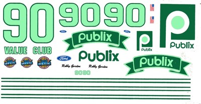 #90 Robby Gordon PUBLIX Supermarkets 1/24th - 1/25th Scale Waterslide ...