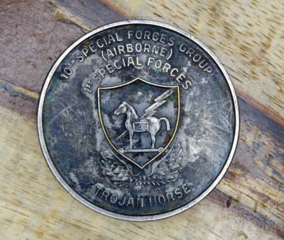 RARE 1st Generation Sterling Silver 10th Special Forces Group Challenge ...