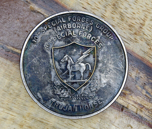 RARE 1st Generation Sterling Silver 10th Special Forces Group Challenge ...