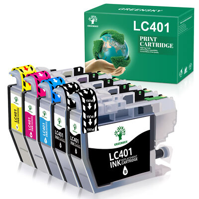 5PK LC401 Ink Cartridge compatible for Brother LC401 MFC-J1012DW MFC ...