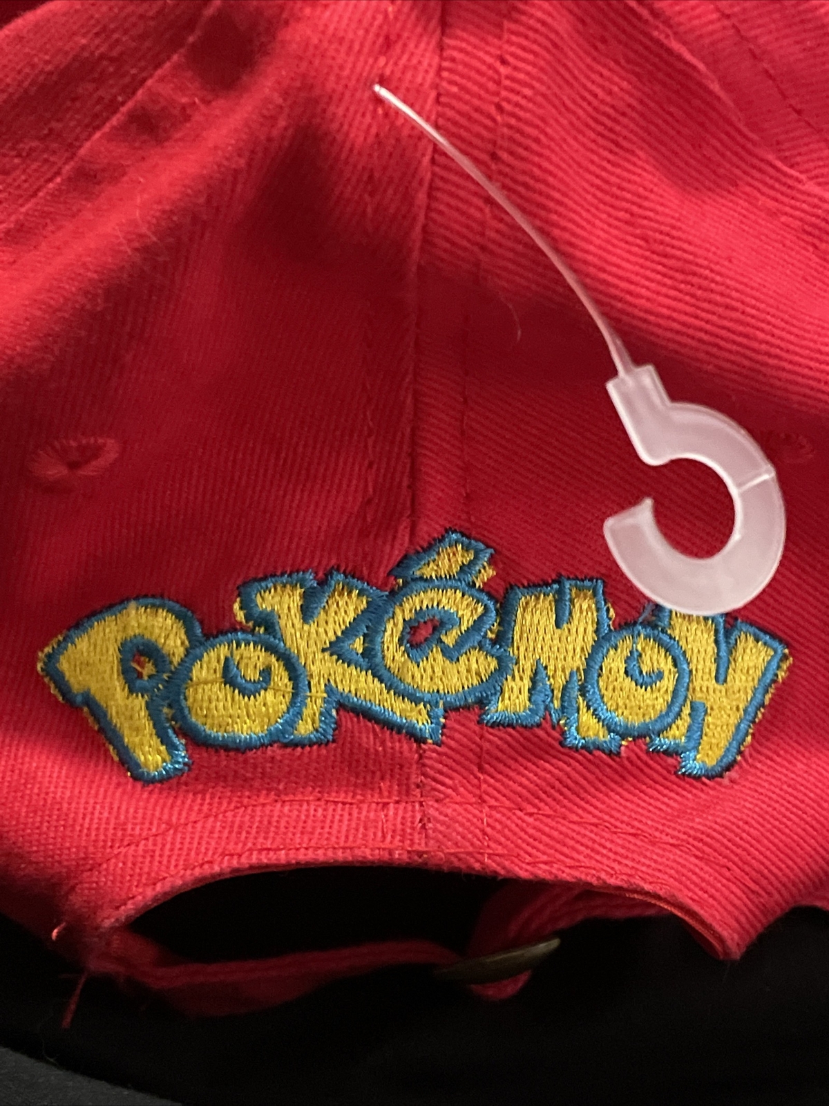 Pokemon Ash Ketchum Hat Embroidered Cosplay Adult Adj… - Gem