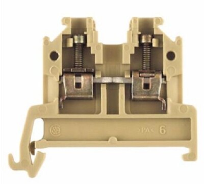 8x Weidmuller SAK SERIES FEED-THROUGH TERMINALS 6.1mm 24A 800V 2 ...