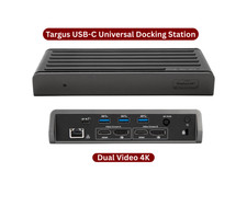Targus USB-C Universal DV4K Docking Station with Power (DOCK180USZ) for ...