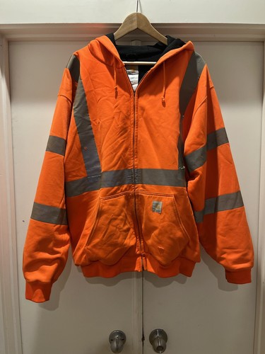 Carhartt Reflective Safety Jacket Class 3 Type R Large Hi VIS Thermal ...