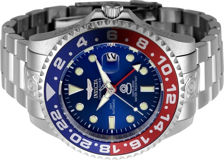 Invicta Grand Diver NH34 GMT Automatic Men's Watch - 47mm. Steel 45669 ...