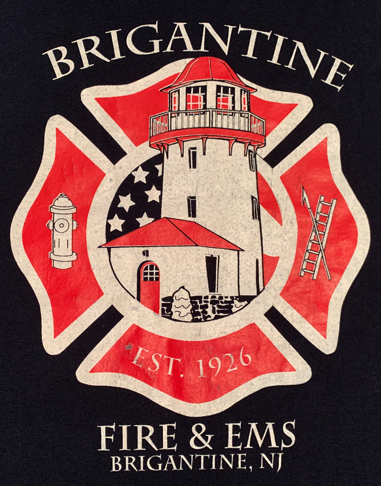 Brigantine Fire Department Atlantic County New Jersey NJ Shirt Sz S ...
