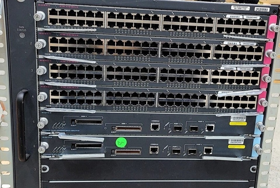 Cisco Catalyst 6500-E WS-C6509-E V04 Enhanced 9-Slot Chassis SEE NOTES ...