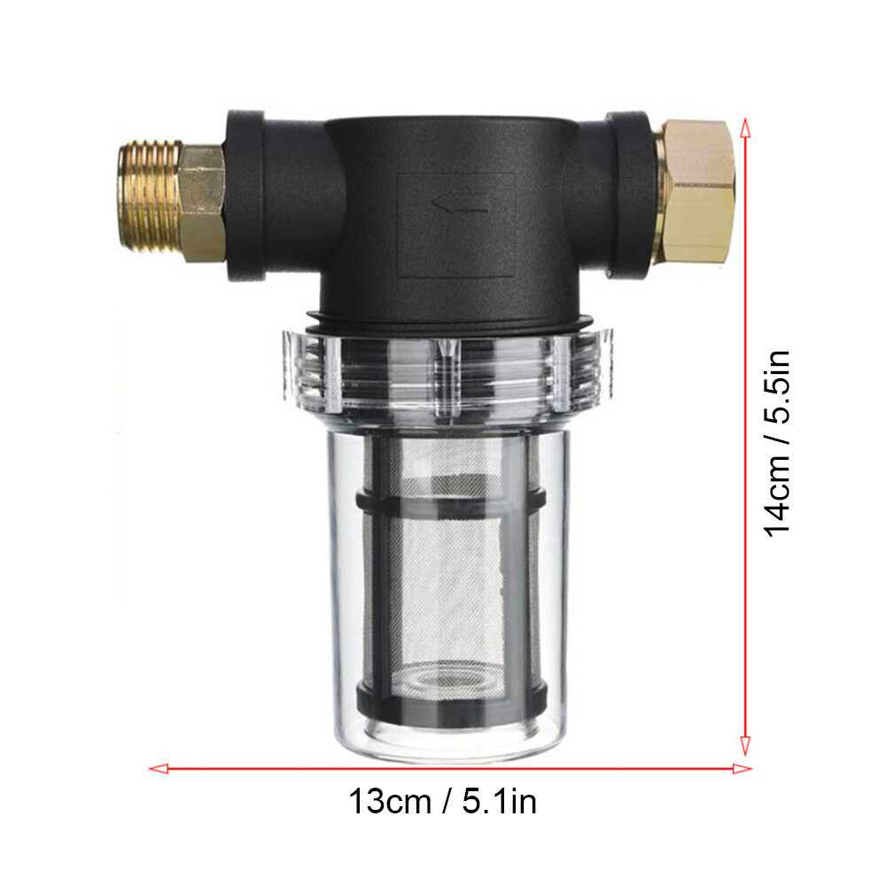 Garden Hose Inlet Filter Inline Water Pressure Washer Washing Machine ...