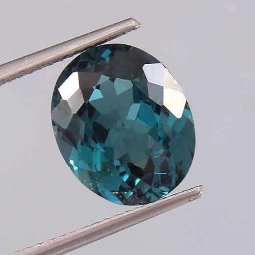 12.5X9.5mm Natural Indicolite Blue Green Tourmaline Oval Loose Gemstone ...