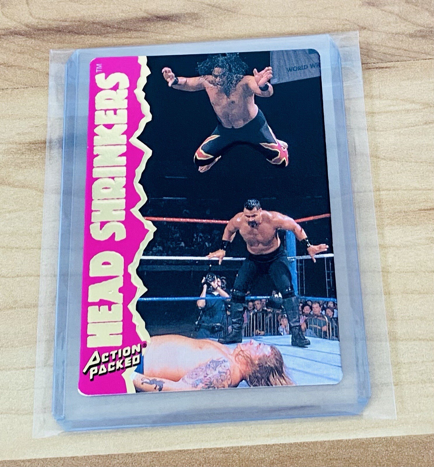 1995 Action Packed WWF Head Shrinkers Wrestling Card #17 WWE🌟MINT RARE ...