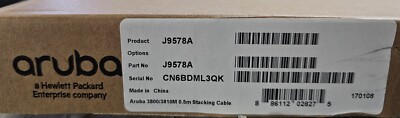 HP Aruba 3800 0.5M Stacking Cable J9578A- New Sealed In Box- SCHOOL ...