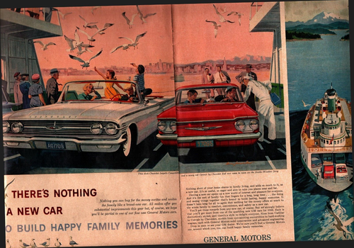 1960 General Motors: Seattle Winslow Ferry S sexy Vintage Print Ad d9 ...