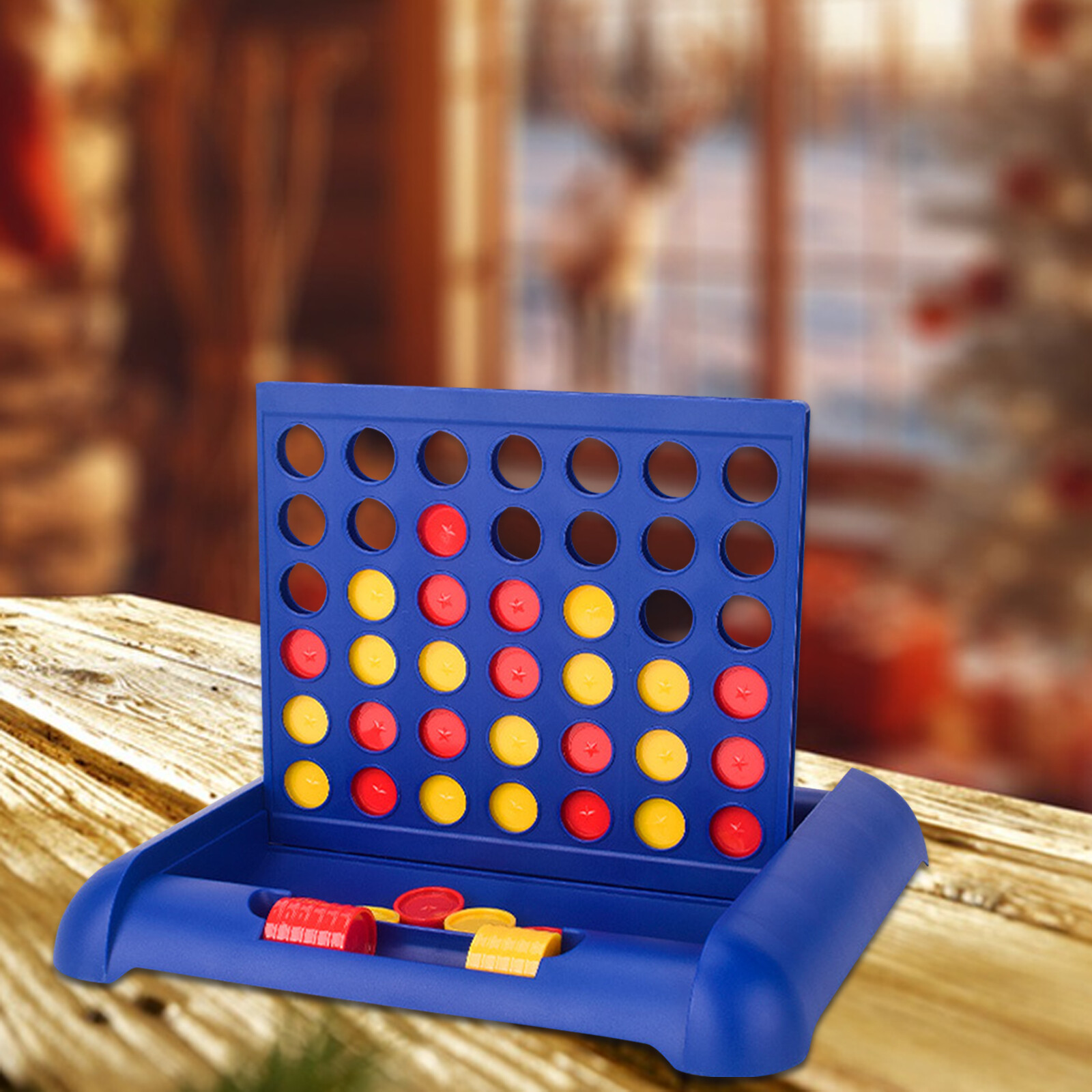 Fun 4 in a Row Connect Game - Travel Board Game for Kids & Adults ...